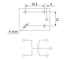 Mini relé electromagnético JQX-3F (T73), relé electromagnético JQX-3F ...
